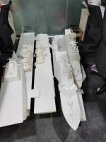 China FDM 3D Printing Service PLA Aircraft Carrier Model Brushed Finish 0.005mm Tolerance for sale