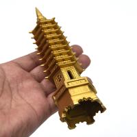 China Small Scale Tower ABS SLA 3D Printing Service With Gold Painting for sale