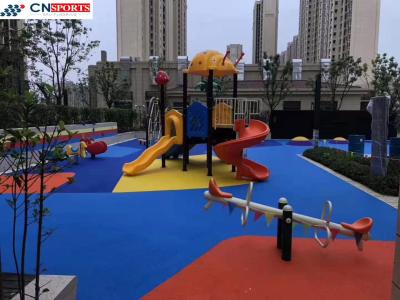 China Wet Pour EPDM Rubber Gym Flooring Blue Rubber Granules for sale
