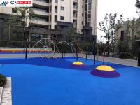 China Wet Pour EPDM Rubber Gym Flooring Blue Rubber Granules for sale