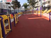 China Jogging Track EPDM Rubber Flooring Yellow EPDM Playground Surface for sale