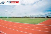 China All Weather Synthetic Athletic Track 13mm Spay Coating Jogging Track Rubber Flooring for sale