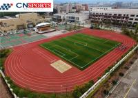 China 13mm IAAF Synthetic Rubber Running Track Spaycoating Tartan Sandwich Type for sale