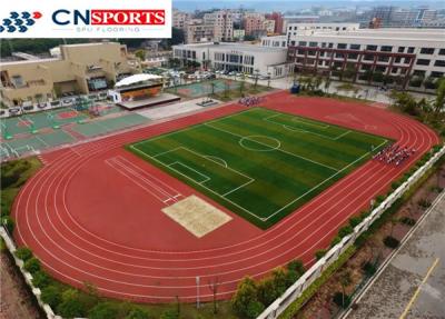 China 13mm IAAF Synthetic Rubber Running Track Spaycoating Tartan Sandwich Type for sale