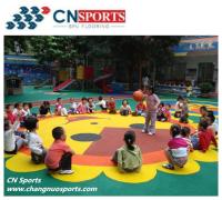 China Green Polyurethane Binder Rubber Granules Anti UV For Playground for sale