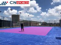 China 5mm Thick Silicon PU Basketball Sports Court Athletic Flooring for sale