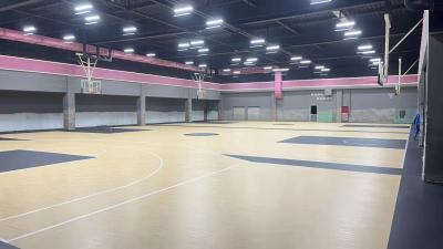 China Waterproof Wooden Texture Silicon PU Outdoor Basketball Court Flooring for sale