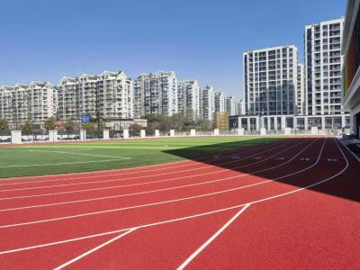 China All Weather Silicone Polyurethane Running Track With Good Appearance for sale
