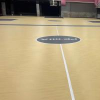 China Indoor Outdoor Wooden Texture SPU Basketball Court Surfaces Non Toxic Eco Friendly for sale