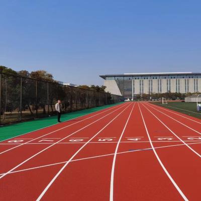 China Full Pur Self Knot Spu Rubber Running Track Non Toxic For Indoor Outdoor for sale