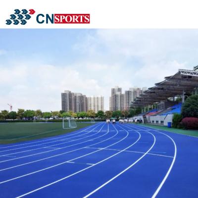 China 13mm Sky Blue Color Sandwich Athletic Running Track Waterproof for sale