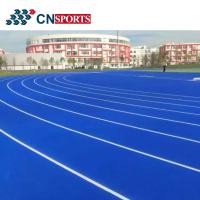 China 13mm Sky Blue Color Sandwich Athletic Running Track Waterproof for sale
