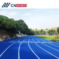 China 13mm Sky Blue Color Sandwich Athletic Running Track Waterproof for sale