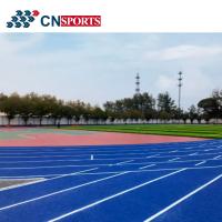 China 13mm Sky Blue Color Sandwich Athletic Running Track Waterproof for sale