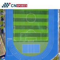 China Sky Blue Color Wear Resistance Sandwich Running Track Athletics Running Track for sale