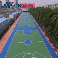 China Silicon Polyurethane Basketball Rubber Flooring Waterproof Wear Resistant for sale