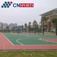 China Silicon Polyurethane Basketball Rubber Flooring Waterproof Wear Resistant for sale