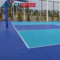 China Silicon Polyurethane Basketball Rubber Flooring Waterproof Wear Resistant for sale