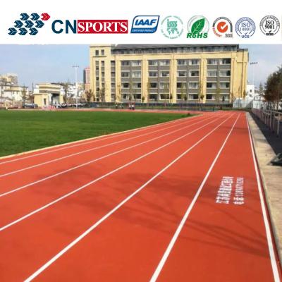 China UV Resistance Outdoor Athletic Full PU Running Track With Iaaf Certificate for sale
