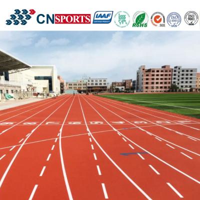 China Easy Construction PU Running Track Anti UV Meet Iaaf Standards for sale