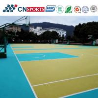 China Outdoor / Indoor School SPU Crystal Basketball Court Flooring With Iaaf for sale