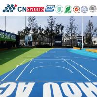 China Outdoor High Sporting Performance Basketball Courts SPU Flooring With Iaaf for sale