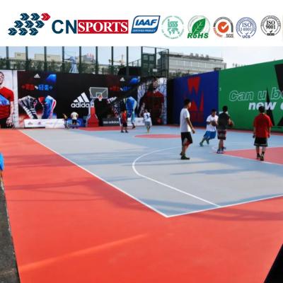 China Customized Eco Friendly SPU Basketball Courts Flooring With Iaaf Certification for sale