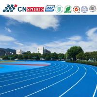 China Outdoor Easy Construction Sky Blue SPU Running Track For School for sale