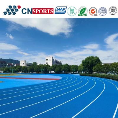 China Outdoor Easy Construction Sky Blue SPU Running Track For School for sale