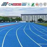 China Outdoor Easy Construction Sky Blue SPU Running Track For School for sale