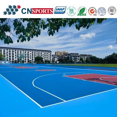 China Outdoor Professional Uv Resistance Sky Blue SPU Basketball Courts For School for sale