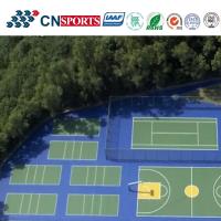China Eco Friendly High Rebound Customized Tennis Court Silicon PU Flooring With ITF for sale