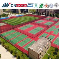 China Cushion Effective Spu Synthetic Rubber Tennis Court Flooring Abrasion Resistant for sale
