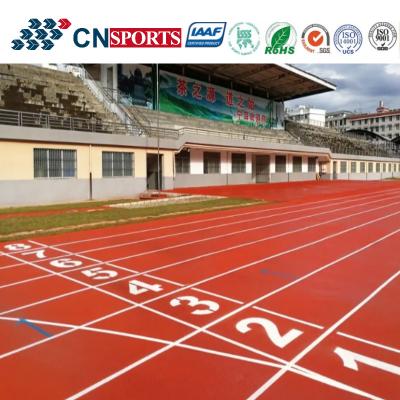 China EPDM Broadcasting Synthetic Rubber Permeable Type Running Track Iaaf Certified for sale