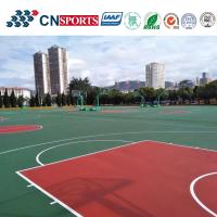 China Stable Consistent Rebounce Silicon PU Sports Court Flooring For Basketball With Iaaf for sale