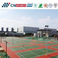 China ITF Resilient Tennis Court Flooring With Buffering Cushion Layer And Acrylic Topcoat Layer for sale