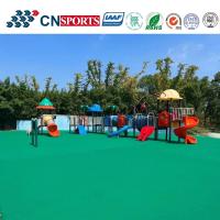 China Colourful EPDM Rubber Flooring Constructed By PU Binder And Rubber Granules for sale