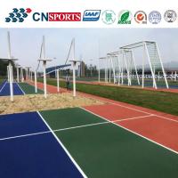 China Outdoor Anti UV Full PU Type Rubber Running Track Easy Cleaning And Maintenance for sale