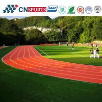 China Outdoor Anti UV Full PU Type Rubber Running Track Easy Cleaning And Maintenance for sale