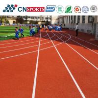 China Outdoor Anti UV Full PU Type Rubber Running Track Easy Cleaning And Maintenance for sale
