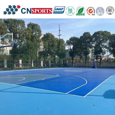 China Eco-Friendly Competitive Price Silicon PU Outdoor Multi Court Rubber Sports Cout Flooring for sale