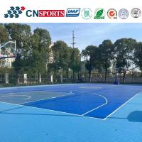 China IAAF Approved Synthetic Silicon PU Coating Acrylic Paint Basketball Court Sports Flooring for sale