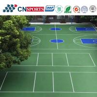 China Rebounce Acrylic Painting Slicon PU Spu Tennis Court Flooring With Itf for sale