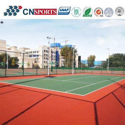 China Waterproof Coating Acrylic Paint SPU Flooring For Professional Tennis Court for sale