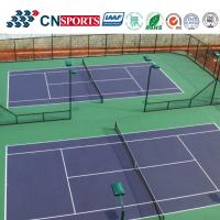 China ITF Rubber SPU Flooring Acrylic Tennis Court Floor With Cushion Rebounce Layer for sale