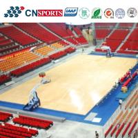 China Professional Spu Wooden Texture Basketball Sports Court Flooring With RoHS Certificates for sale
