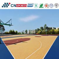 China Professional Spu Wooden Texture Basketball Sports Court Flooring With RoHS Certificates for sale
