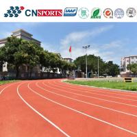 China IAAF Certified  Sandwich Type PU Running Track Synthetic Rubber Material for sale