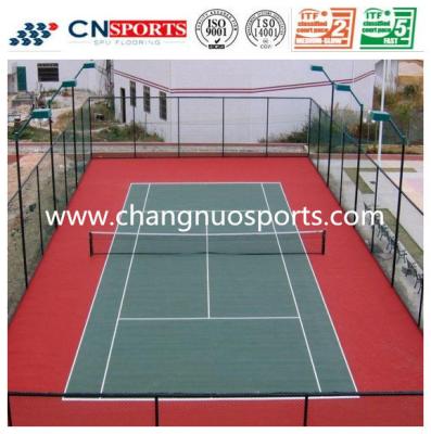 China 65Slid Friction Silicon PU Tennis Court Flooring for School for sale