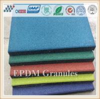 China Wet Pour With PU binder Red Color EPDM Rubber Granules for sale